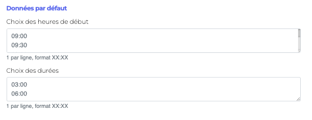 Personnaliser un programme